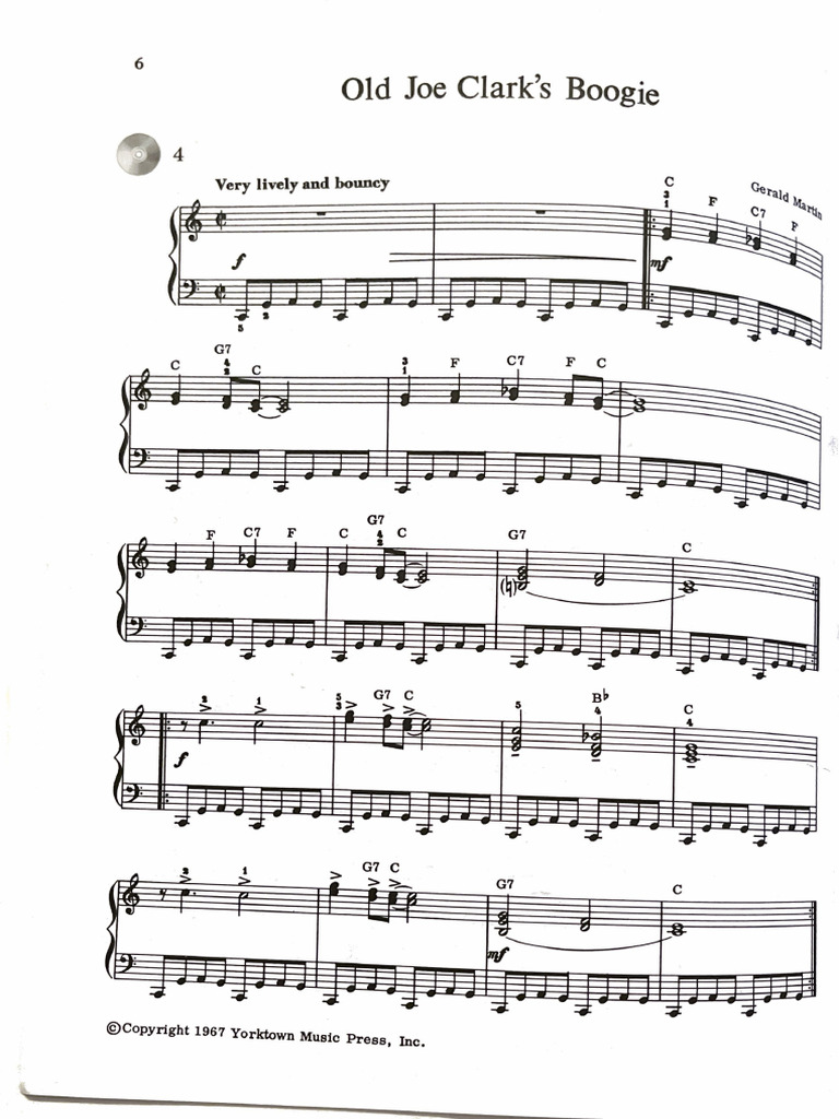 Old Joe Clark's Boogie | PDF