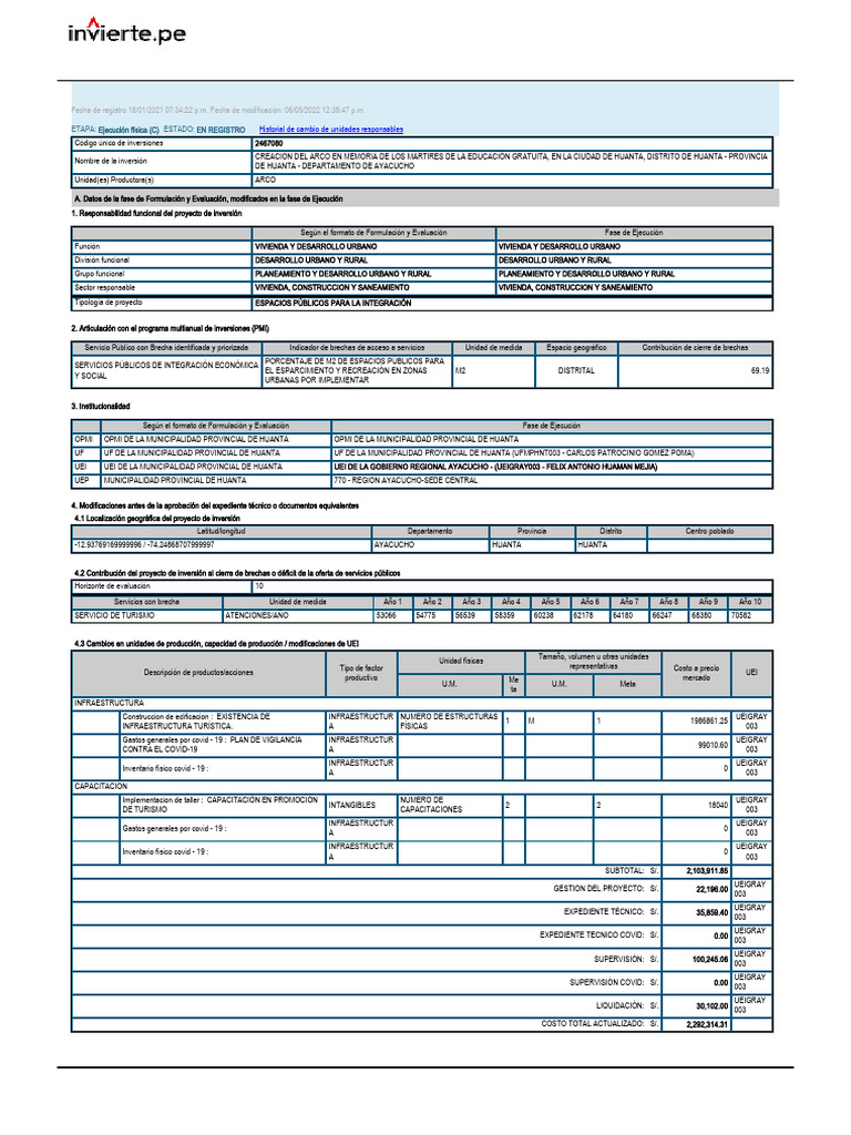 3. Formato 8a - Arcoh - Cui - 2467080 | PDF | Tasa interna de retorno | Economias