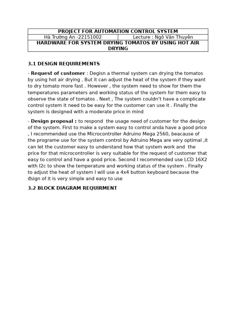 Project For Automation Control System | PDF | Thermocouple | Arduino