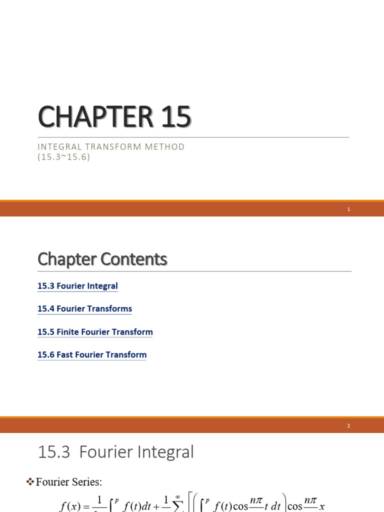 4chapter15 Fourier Transform | PDF | Discrete Time And Continuous Time ...