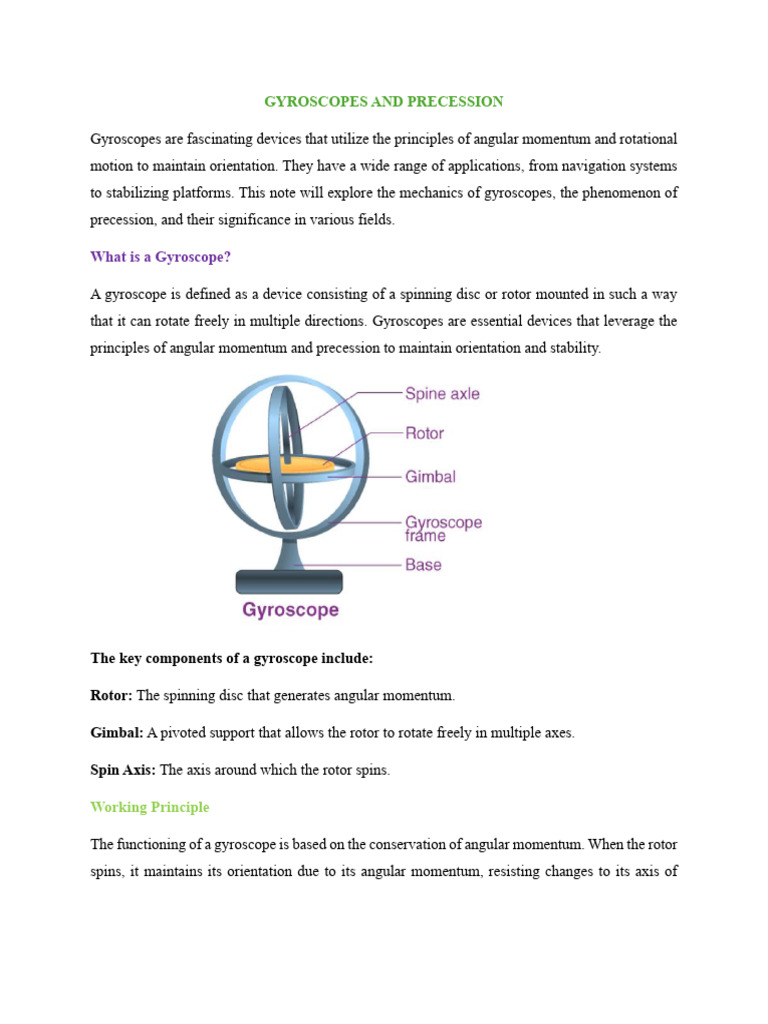 gyrocope | PDF | Gyroscope | Rotation