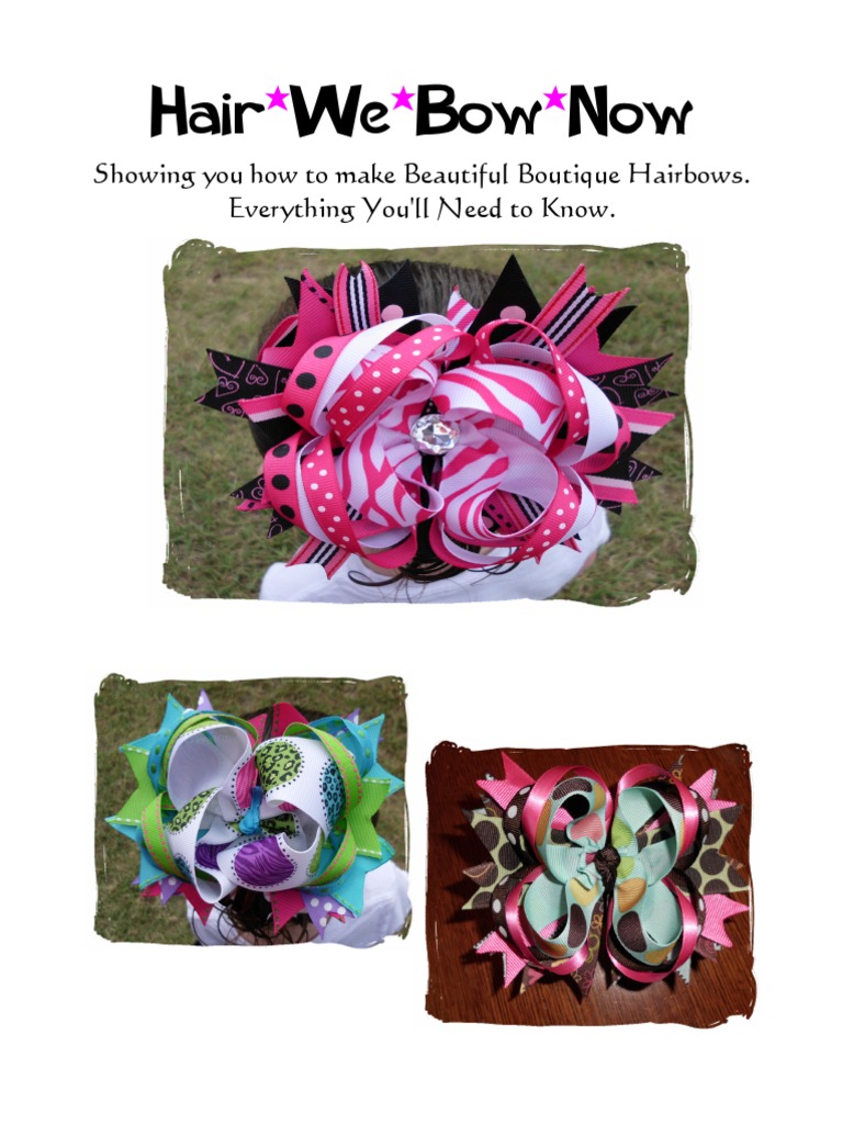 Boutique Bow Making Tutorial | PDF | Adhesive | Leisure