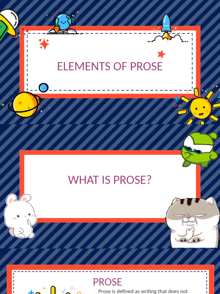 Elements of Prose | PDF | Narration | Plot (Narrative)