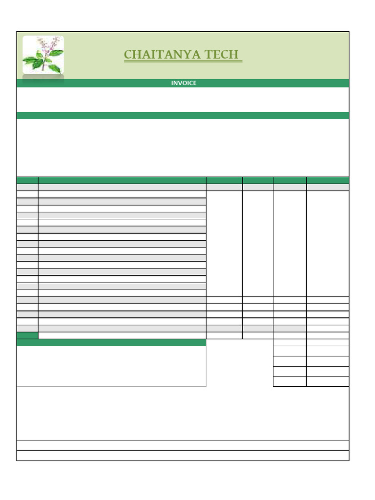 Chaitanya Invoice | PDF