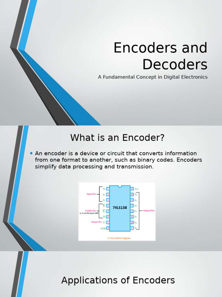 Encoders and Decoders - D456a275 1082 4cce Aa21 08b148bf6cf1 | PDF
