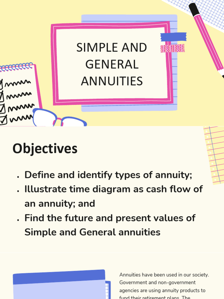 Simple and General Annuities | PDF | Present Value | Interest