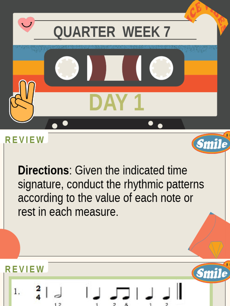 g6q1 Week 7 Mapeh Ppt | PDF | Cartoon | Rhythm