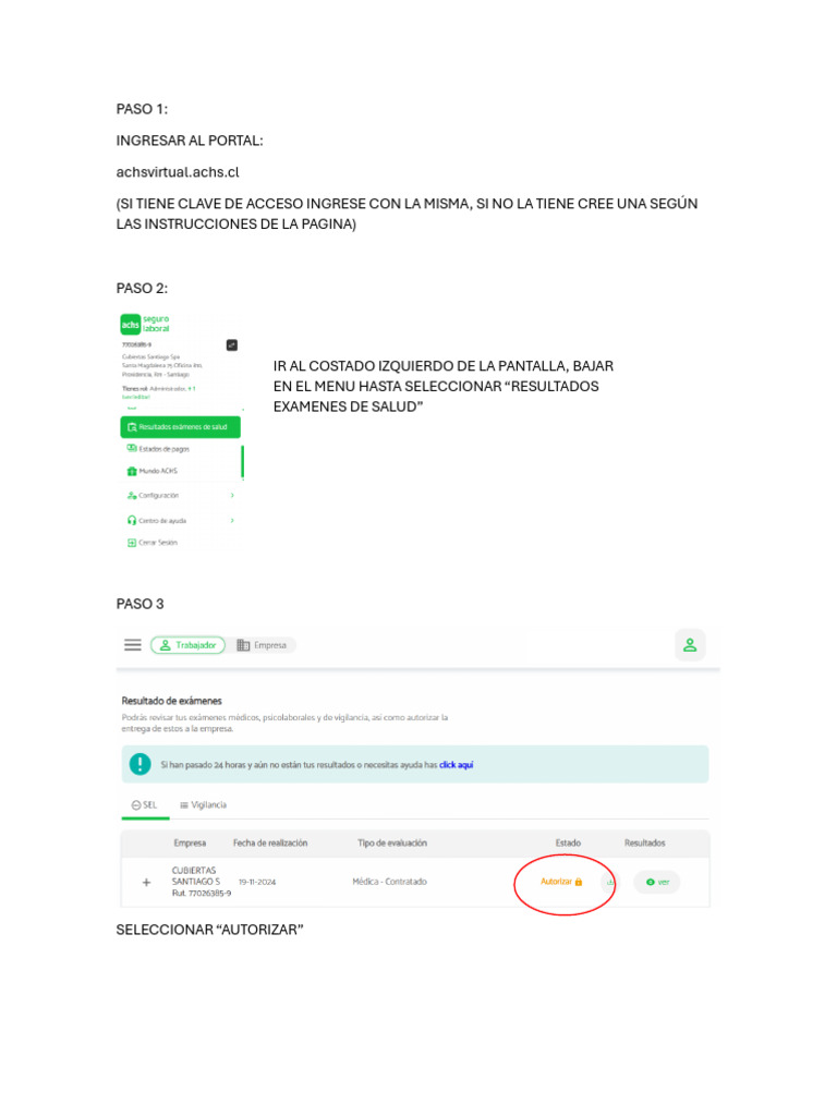 Paso A Paso para Autoriza Visualizacion de Examen | PDF
