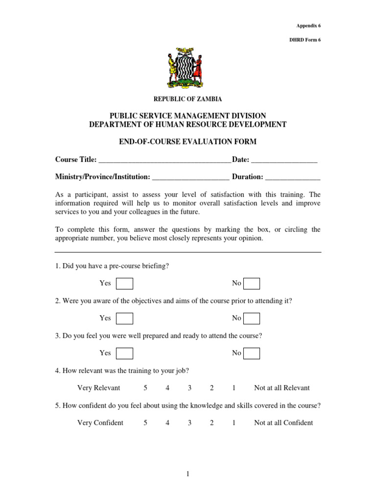 DHRD-form-6 | PDF | Cognition