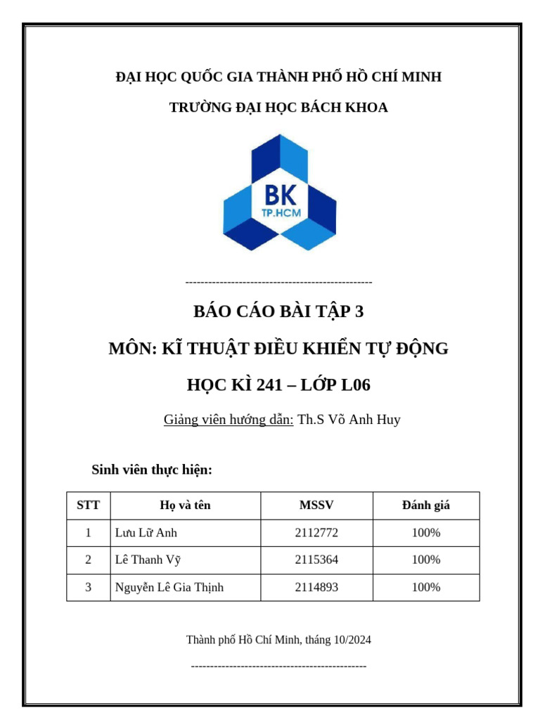 bai tap 3 ktdktd mới sửa lần 4 | PDF