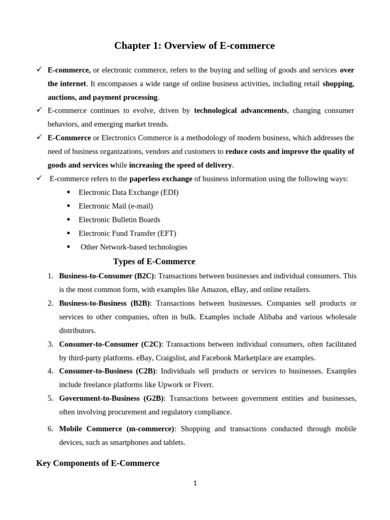 E-Marketing Chapter 1 and 2 | PDF | E Commerce | Electronic Business