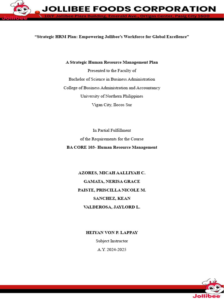 SHRM Plan Bsba 2c Group 5 | PDF | Employee Retention | Human Resources