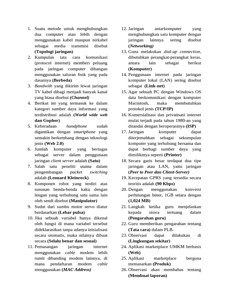 Asesmen Akhir Tahun Rekap | PDF