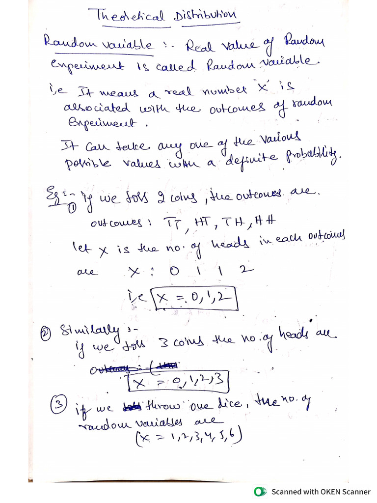 Theoretical Distribution | PDF