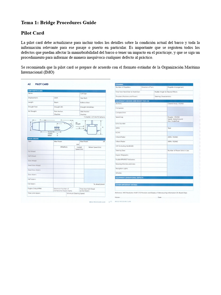 Guía de Procedimientos de Puente Marítimo | PDF | Remolcador | Buque de vapor