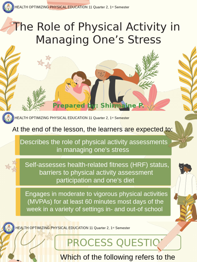 Role of PE in Managing Ones Stress | PDF | Physical Education ...