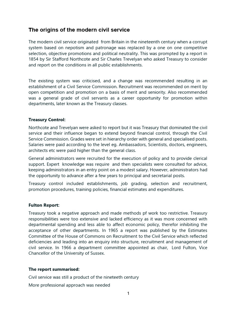 Evolution of Civil Service Recruitment | PDF | Civil Service | Government