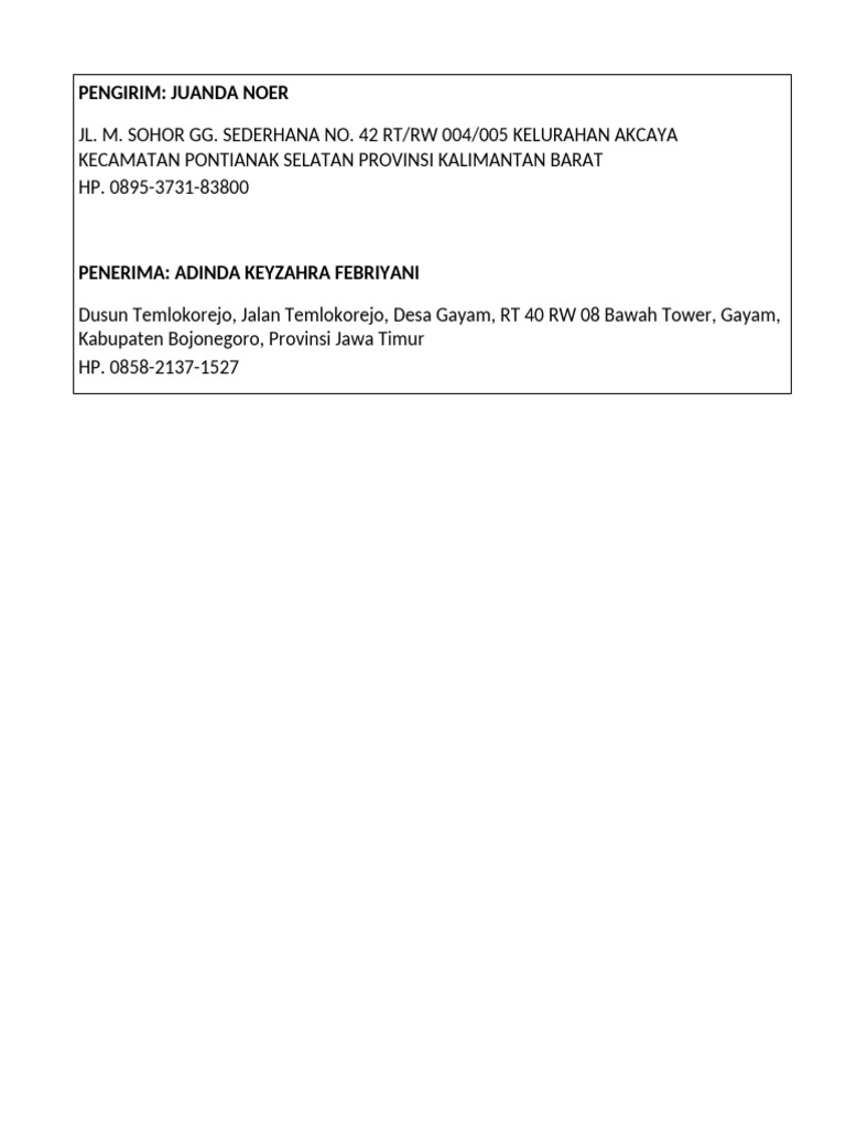 Pengirim Ijazah | PDF