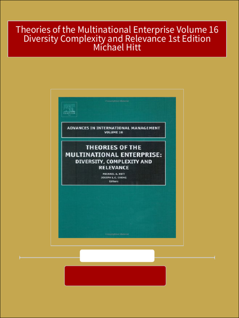 Download Complete Theories of the Multinational Enterprise Volume 16 ... Download Complete Theories of the Multinational Enterprise Volume 16 ...