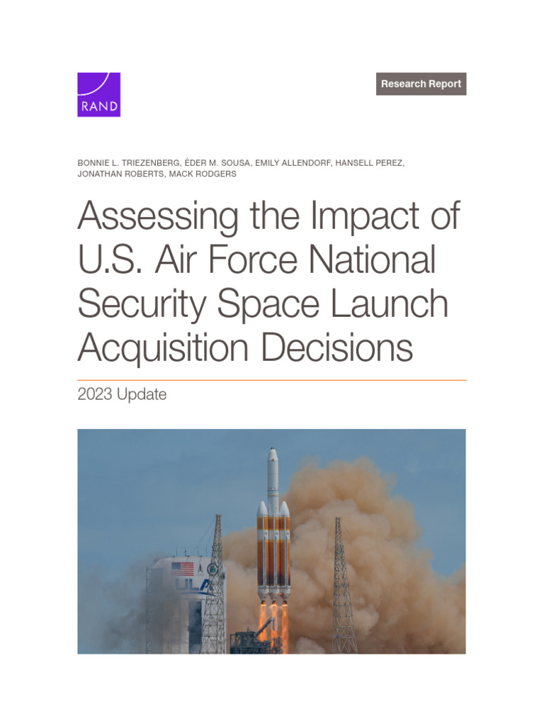 U.S. Air Force Space Launch Impact Report | PDF | United Launch ...