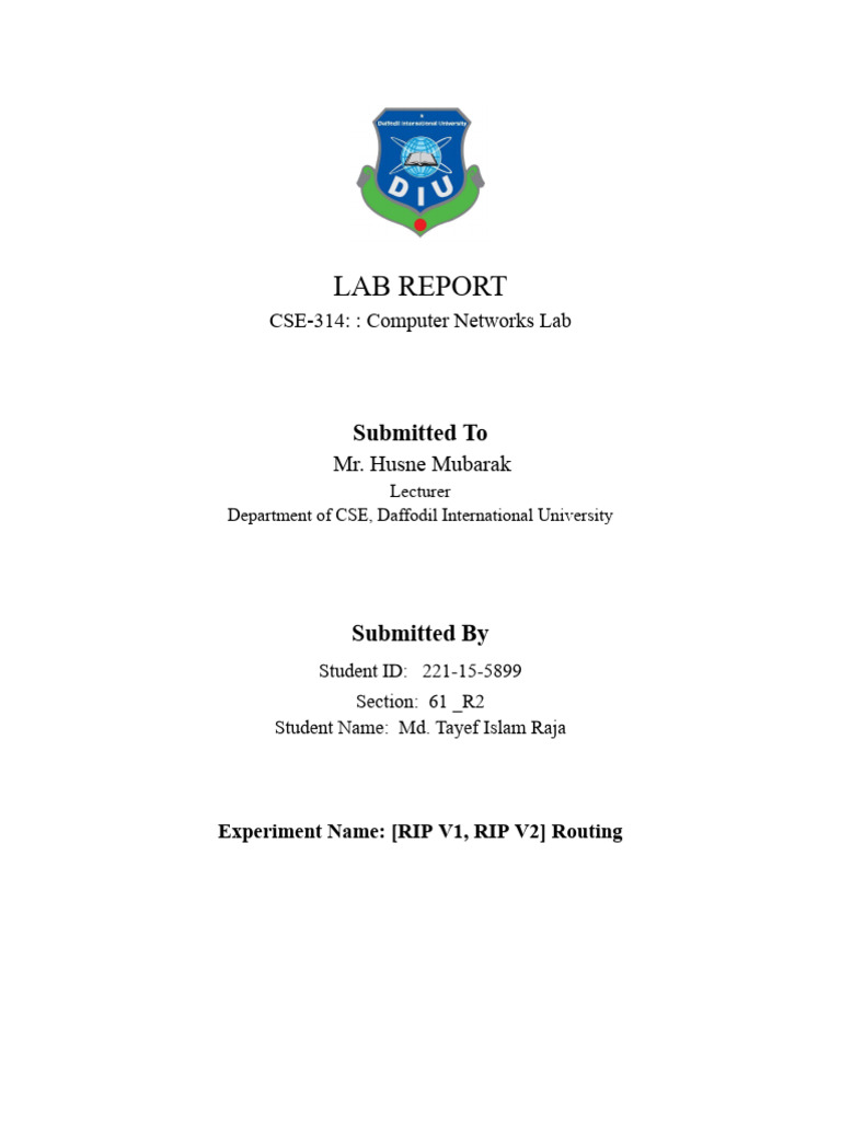 CN LAB 3 221-15-5899 | PDF | Computer Network | Router (Computing)