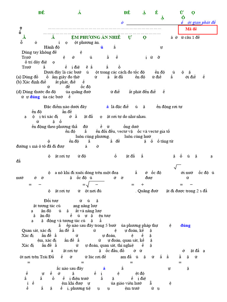 2. ĐỀ KIỂM TRA GK1 | PDF