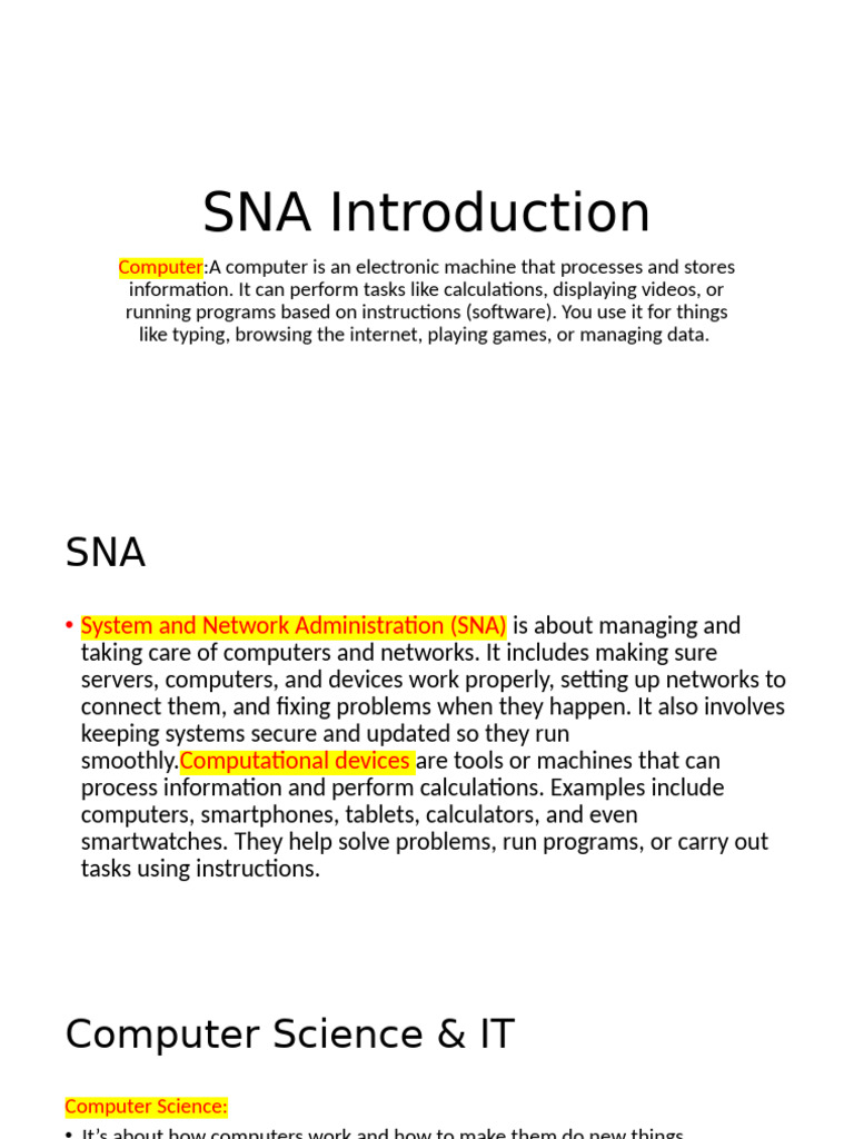 SNA 7 Basic Module | PDF | Computer Data Storage | Graphical User ...