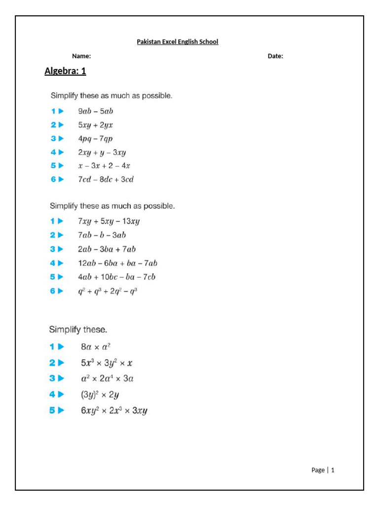 Expanding Brackets in Algebra | PDF