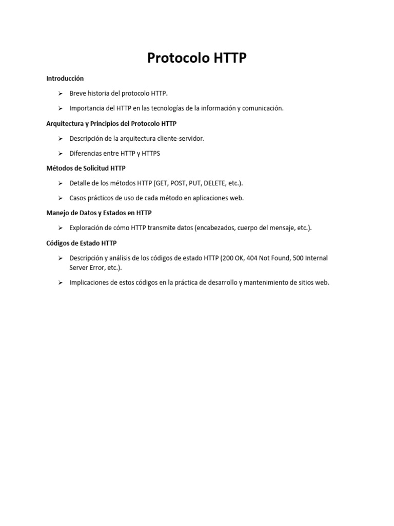 Guía Completa sobre Protocolo HTTP | PDF