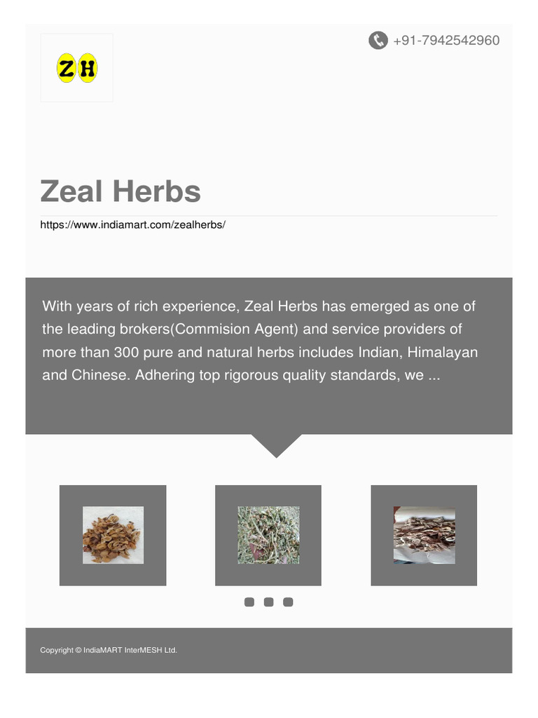 zeal-herbs | PDF | Vegan Cuisine | Plants