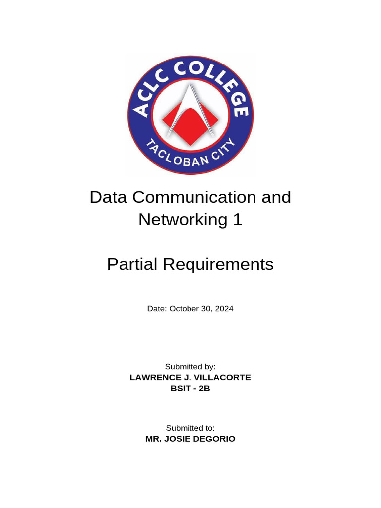 Data Communication and Networking 1 | PDF