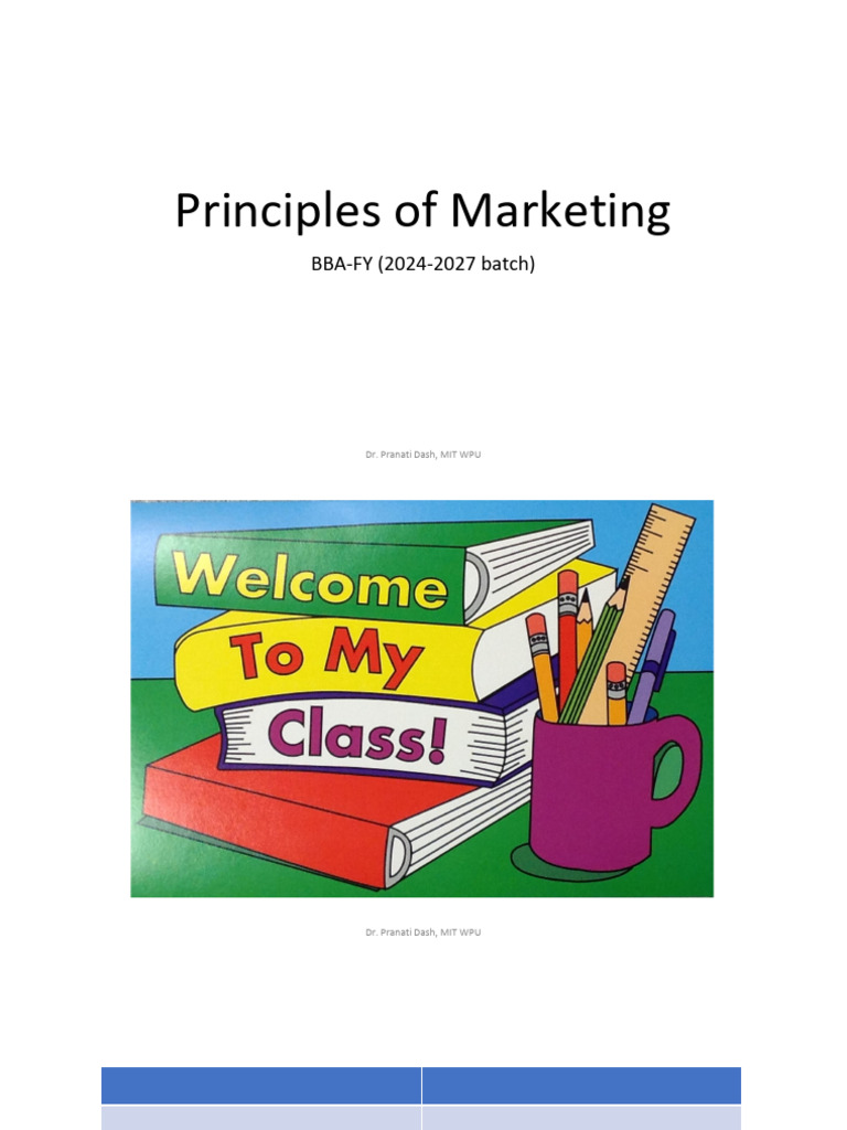 Principles of Marketing-Unit1 | PDF | Marketing | Value (Economics)