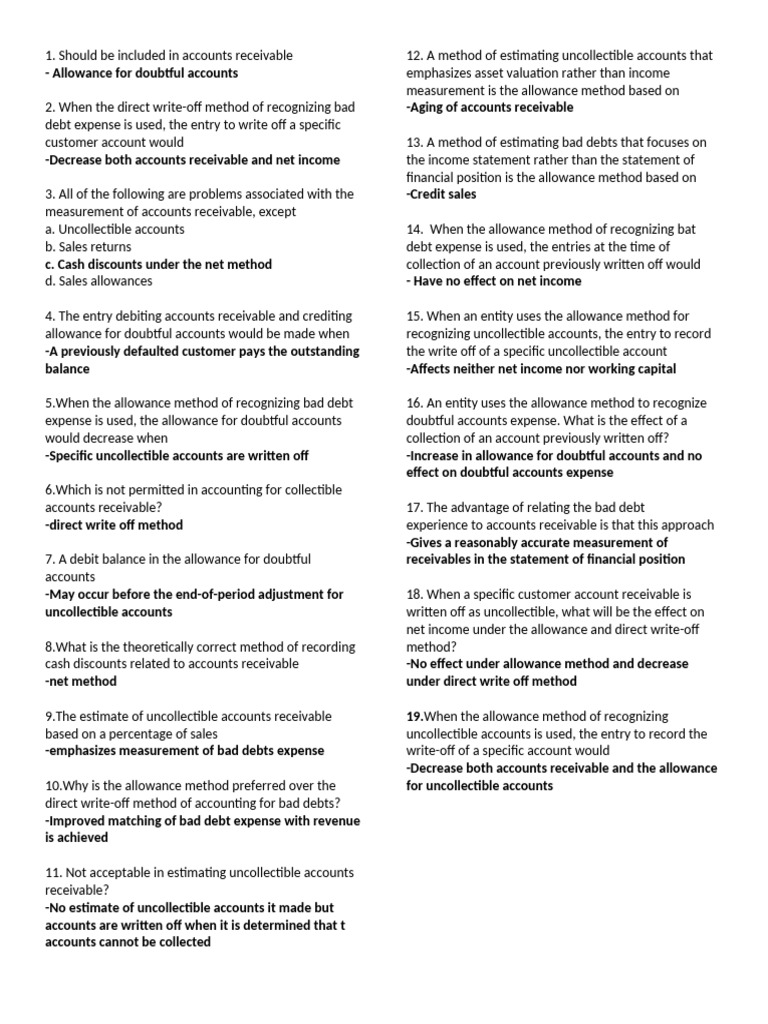 Theories-Account-receivable | PDF | Bad Debt | Debits And Credits Theories-Account-receivable | PDF | Bad Debt | Debits And Credits