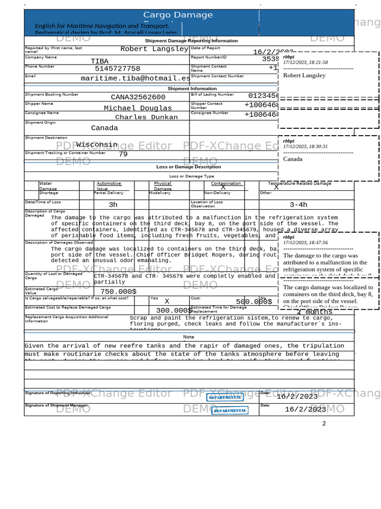 Unit 7_Task 2_with answers | PDF | Water Transport | Shipping