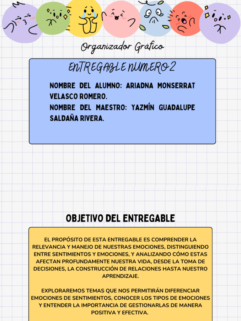 Organizador Grafico ENTREGABLE NUMERO 2 | PDF | Las emociones | Ira