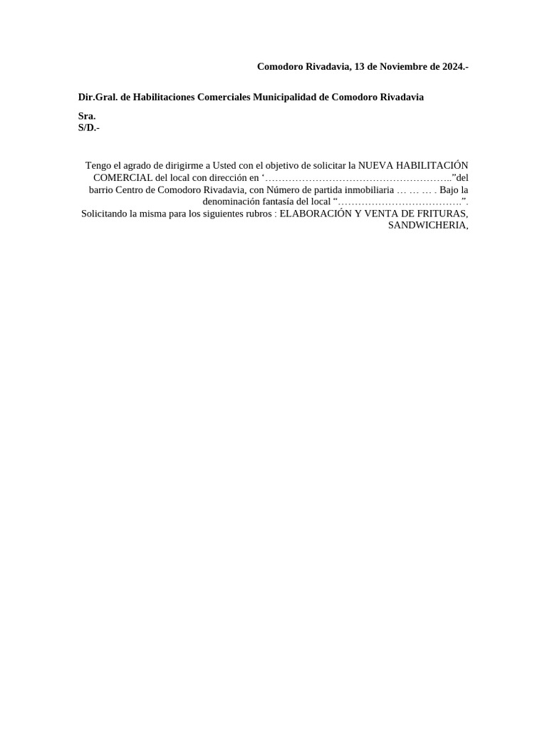 Modelo de Nota de Solicitud de Titular A Apoderado | PDF