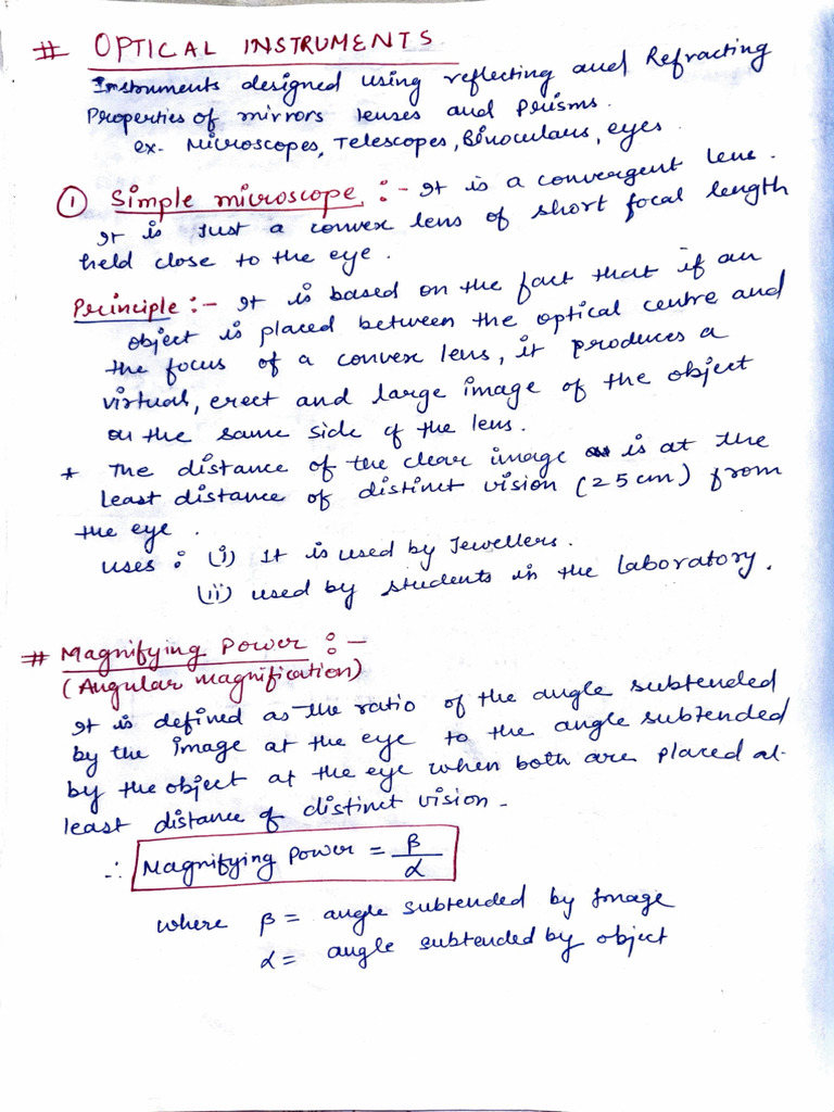Optical Instruments | PDF