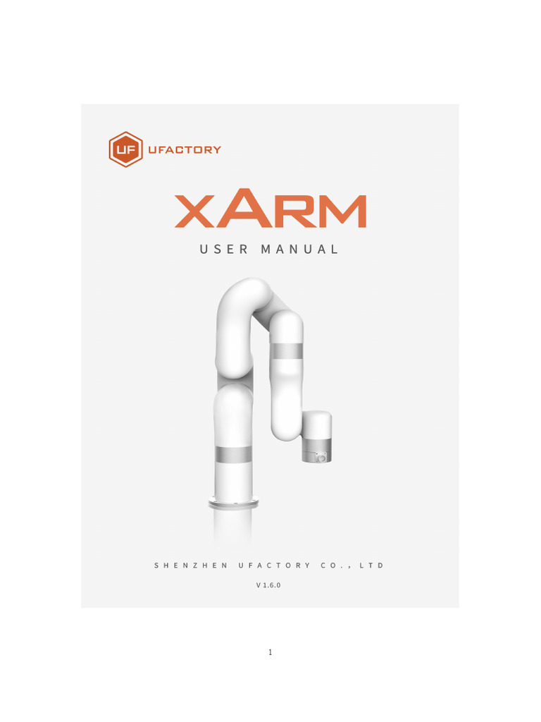xArm 6 User Manual Overview | PDF | Rotation