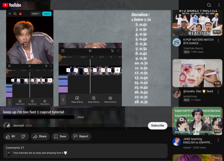 Keep up im too fast - capcut | PDF