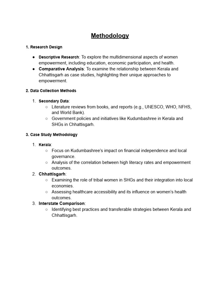 Methodology: Comparative Analysis | PDF
