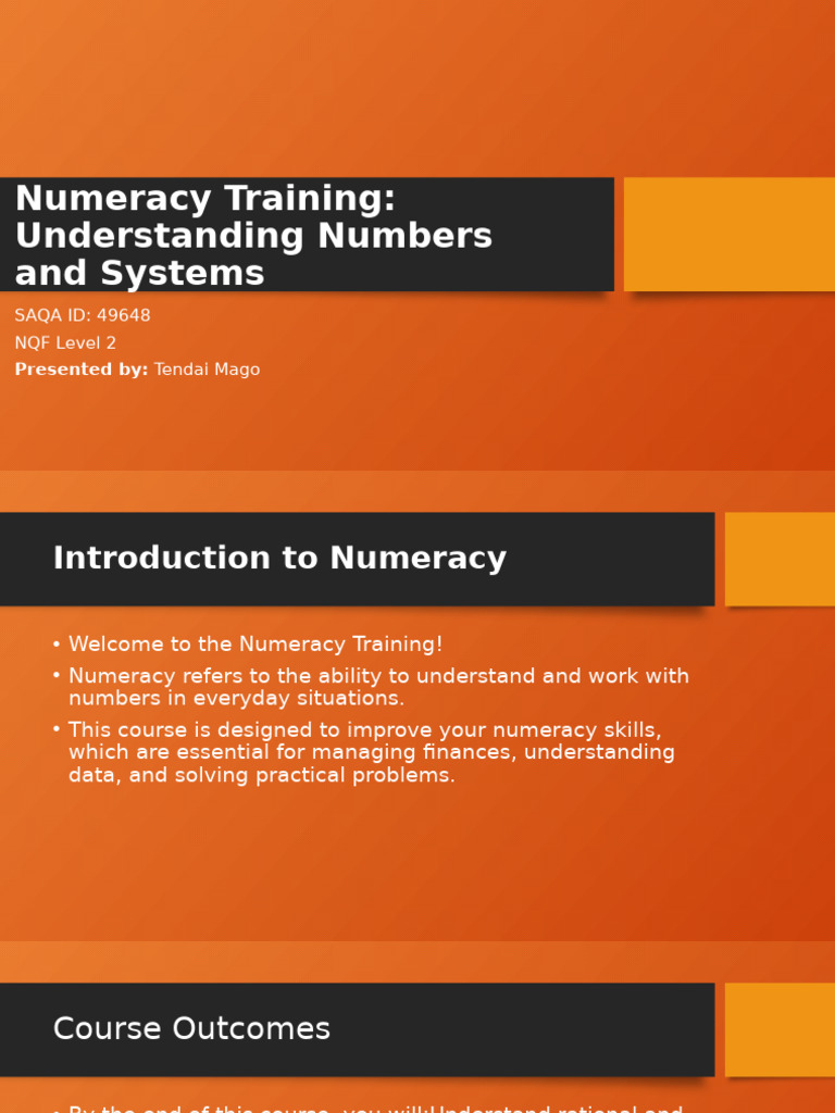 Module 1 Numeracy | PDF | Numbers | Interest