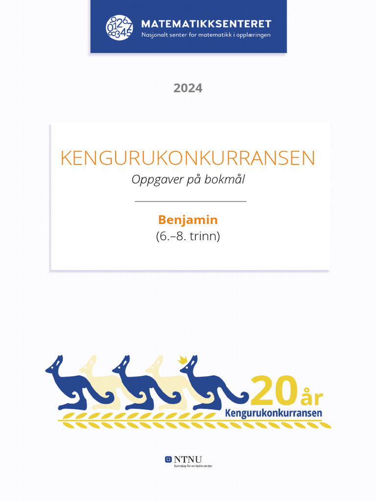 Benjamin 2024 bokmål | PDF
