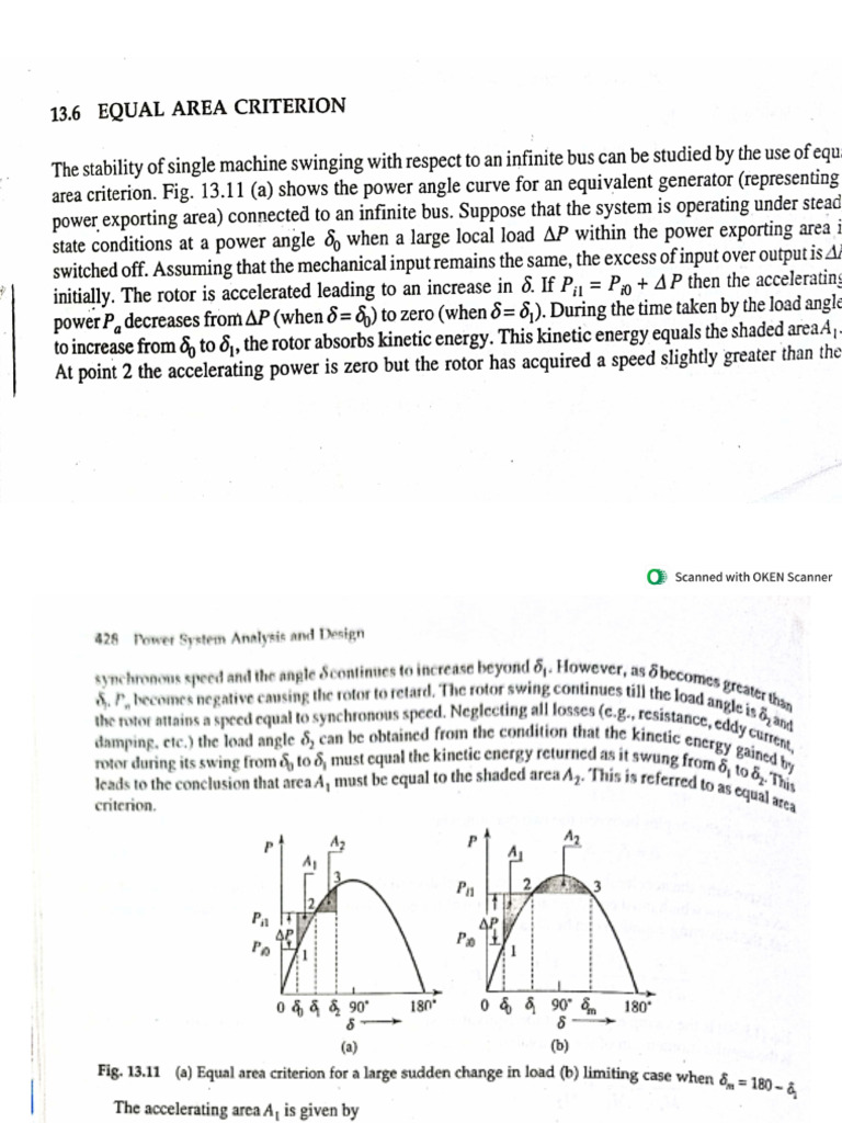 Equal area criterion (1) | PDF