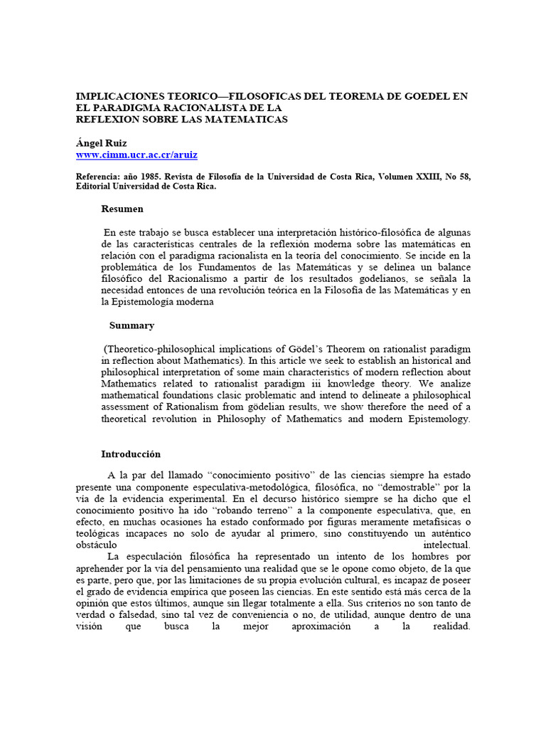 Godel | PDF | Gottlob Frege | A priori y a posteriori