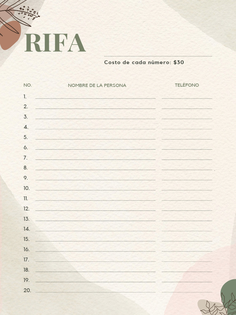 F. blanco rifa | PDF