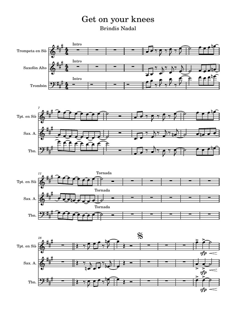 Ger On Your Knees Brindis | PDF