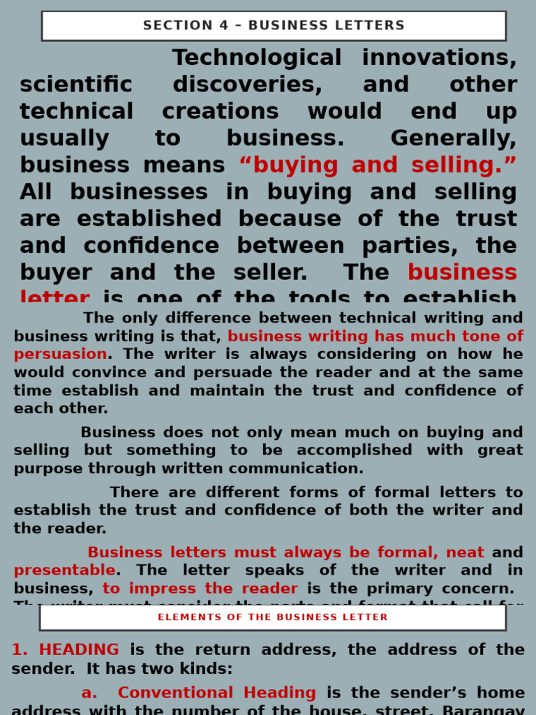 Module 1d. TECHNICAL COMMUNICATIONSECTION 4 LESSONS 1 5PPT Autosaved ...