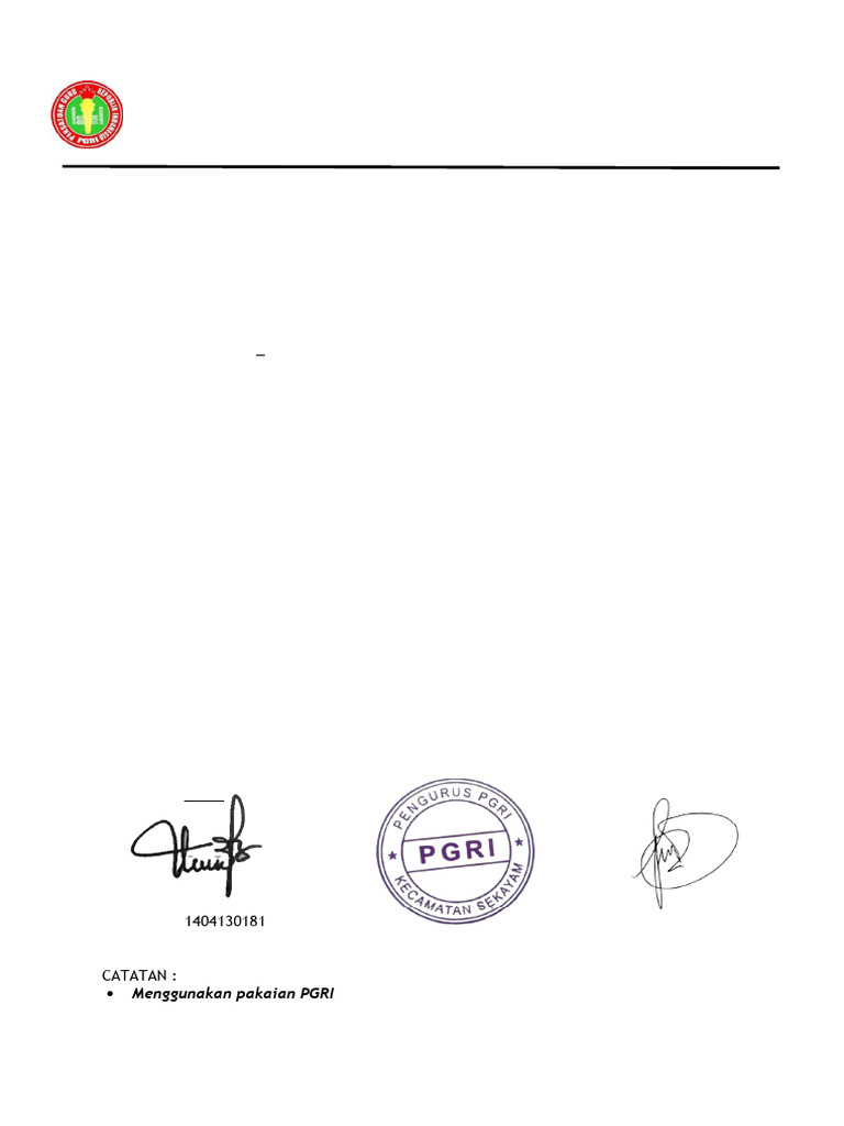 UNDAGAN HUT KE 79 PGRI DAN HGN 2024 KECAMATAN SEKAYAM | PDF