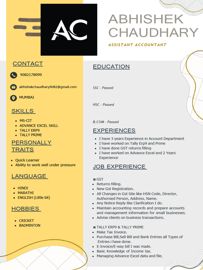 CV 1 | PDF | Payments | Government Finances