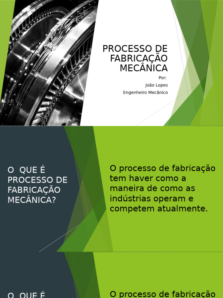 Processos de Fabricação Mecânica Explicados | PDF | Máquinas | Estresse ...